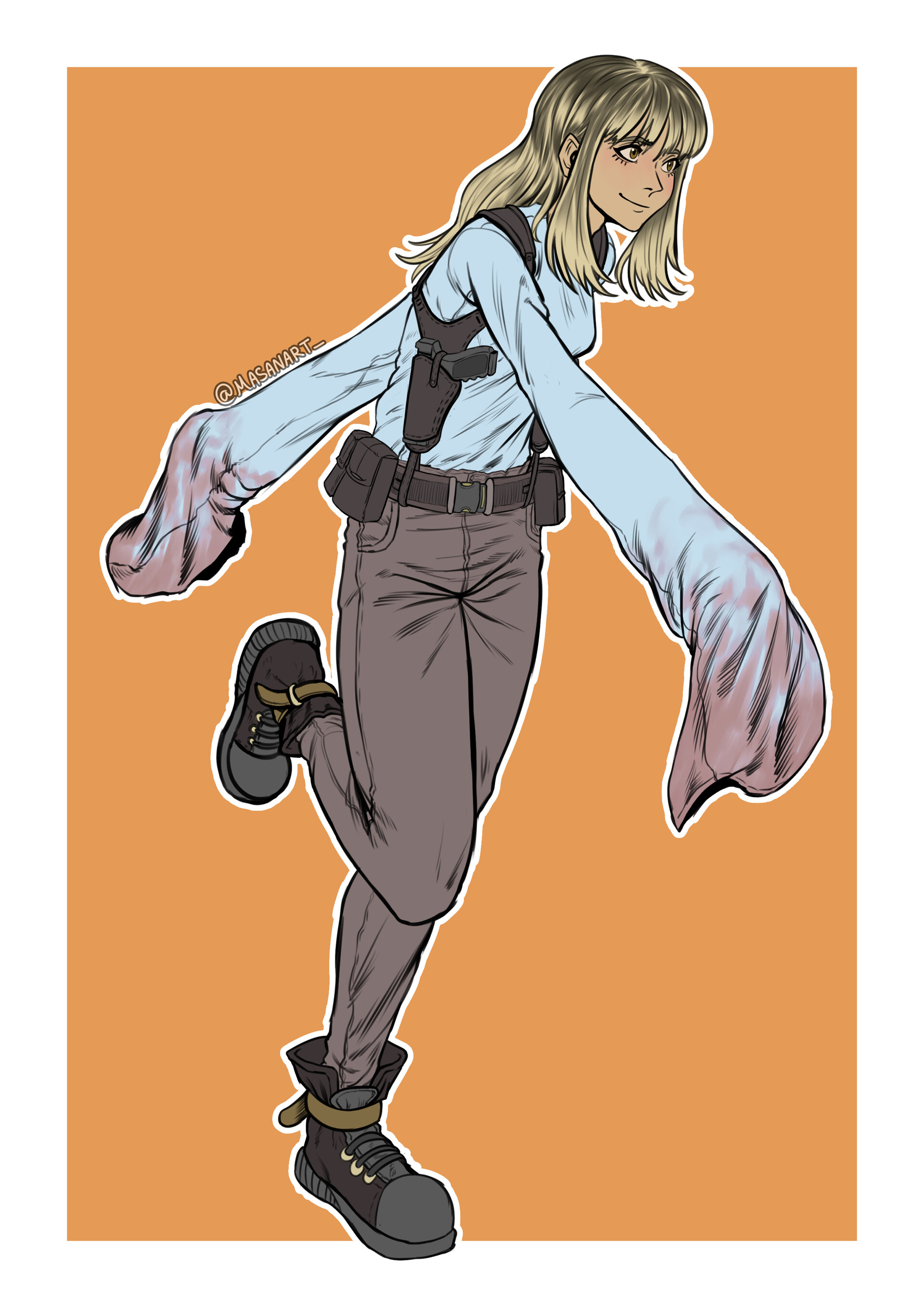 ArtStation - Long sleeve girl