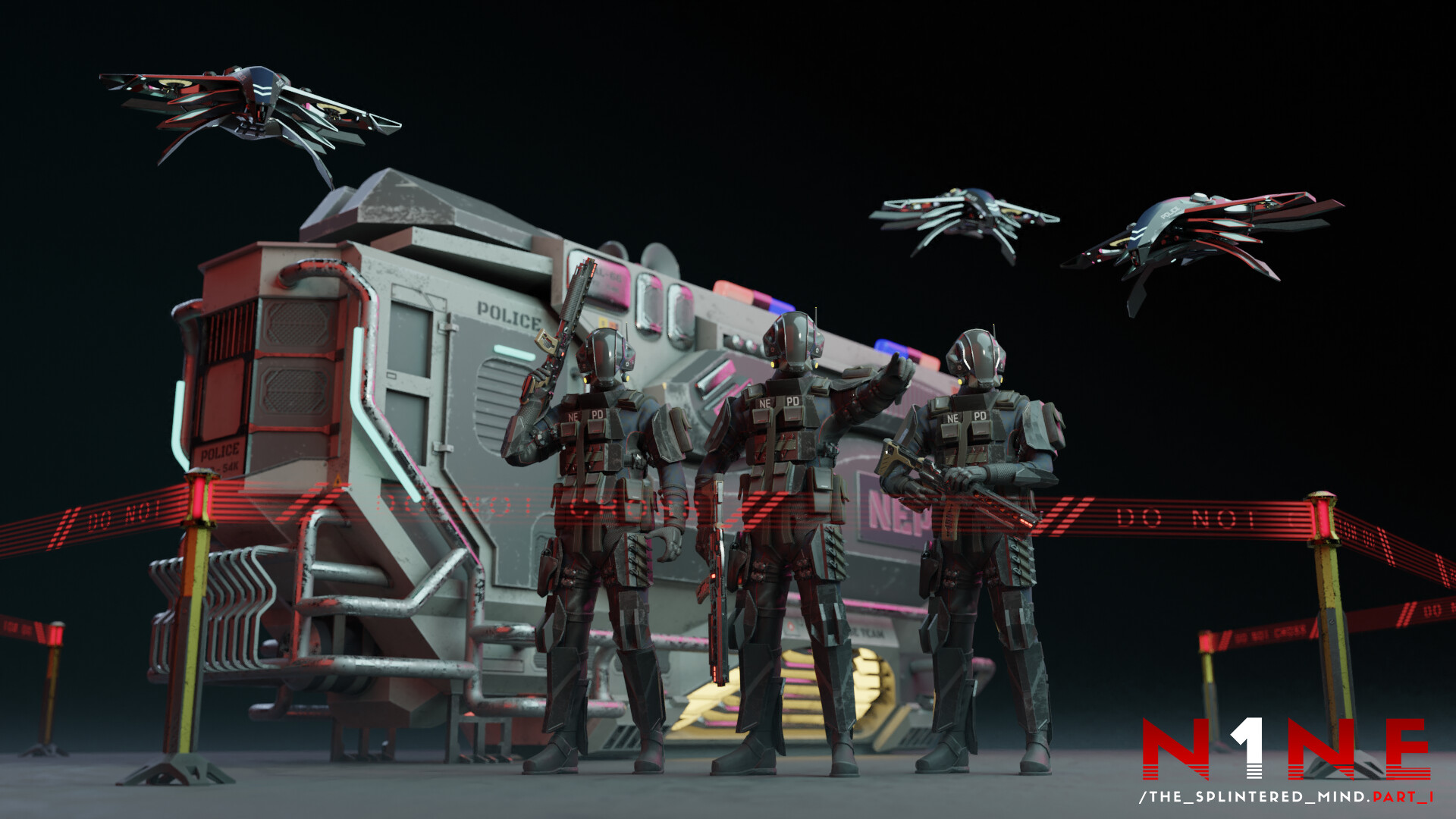 ArtStation - N.E.P.D assets for N1NE: The Splintered Mind Part 1