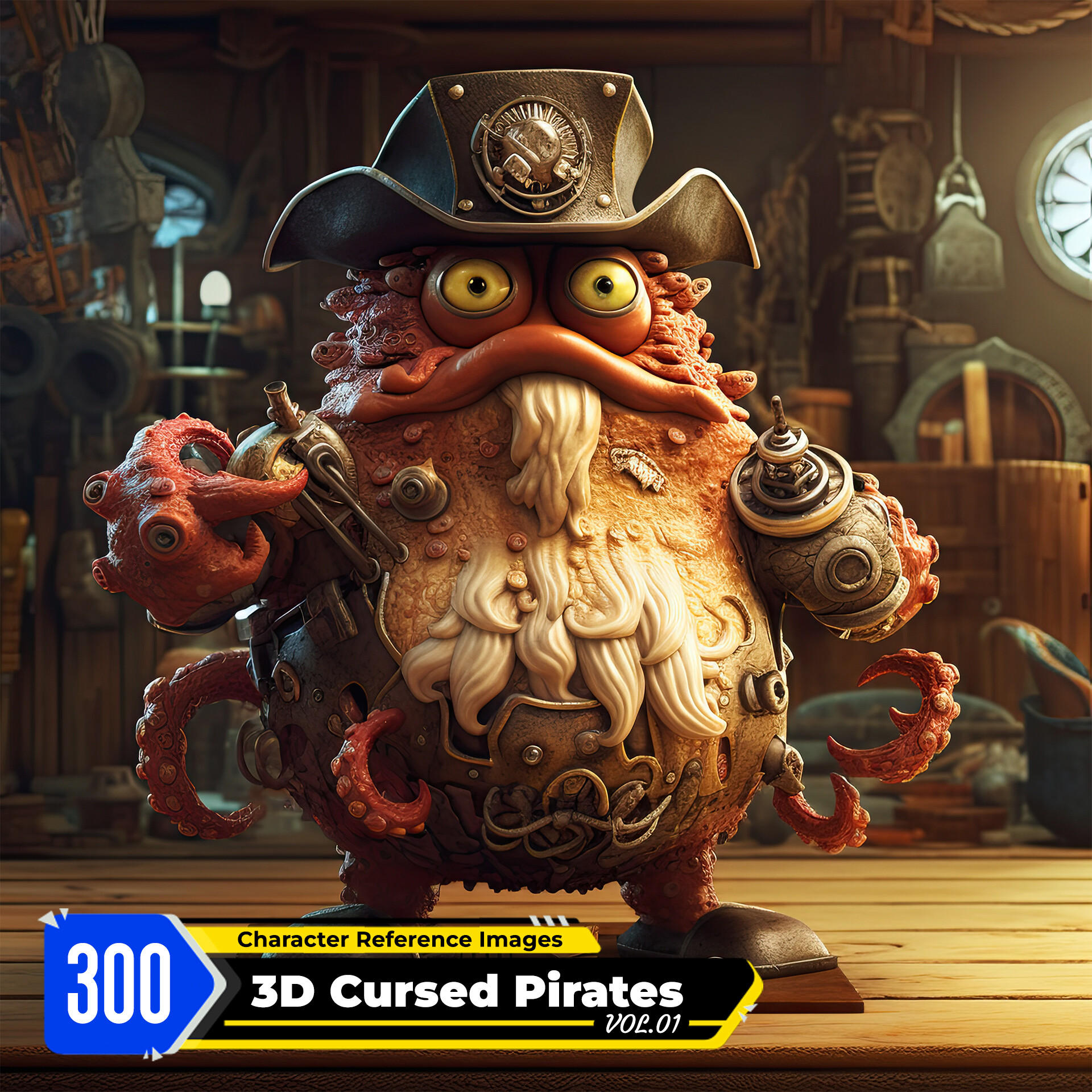 ArtStation - 3D Cursed Pirates VOL.01 | 4K Reference Images