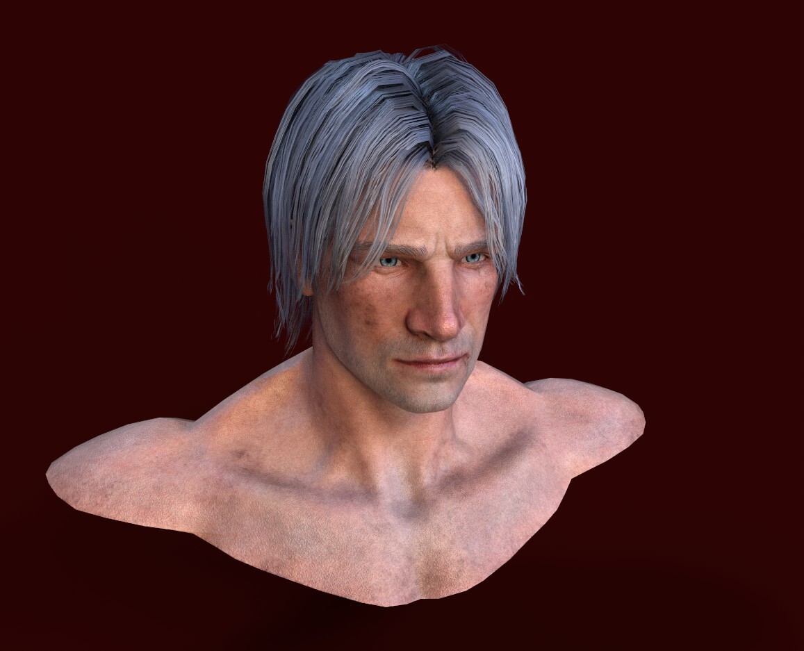 Kim Seok-Joo - Devil May Cry5 Dante Face (Fan art)