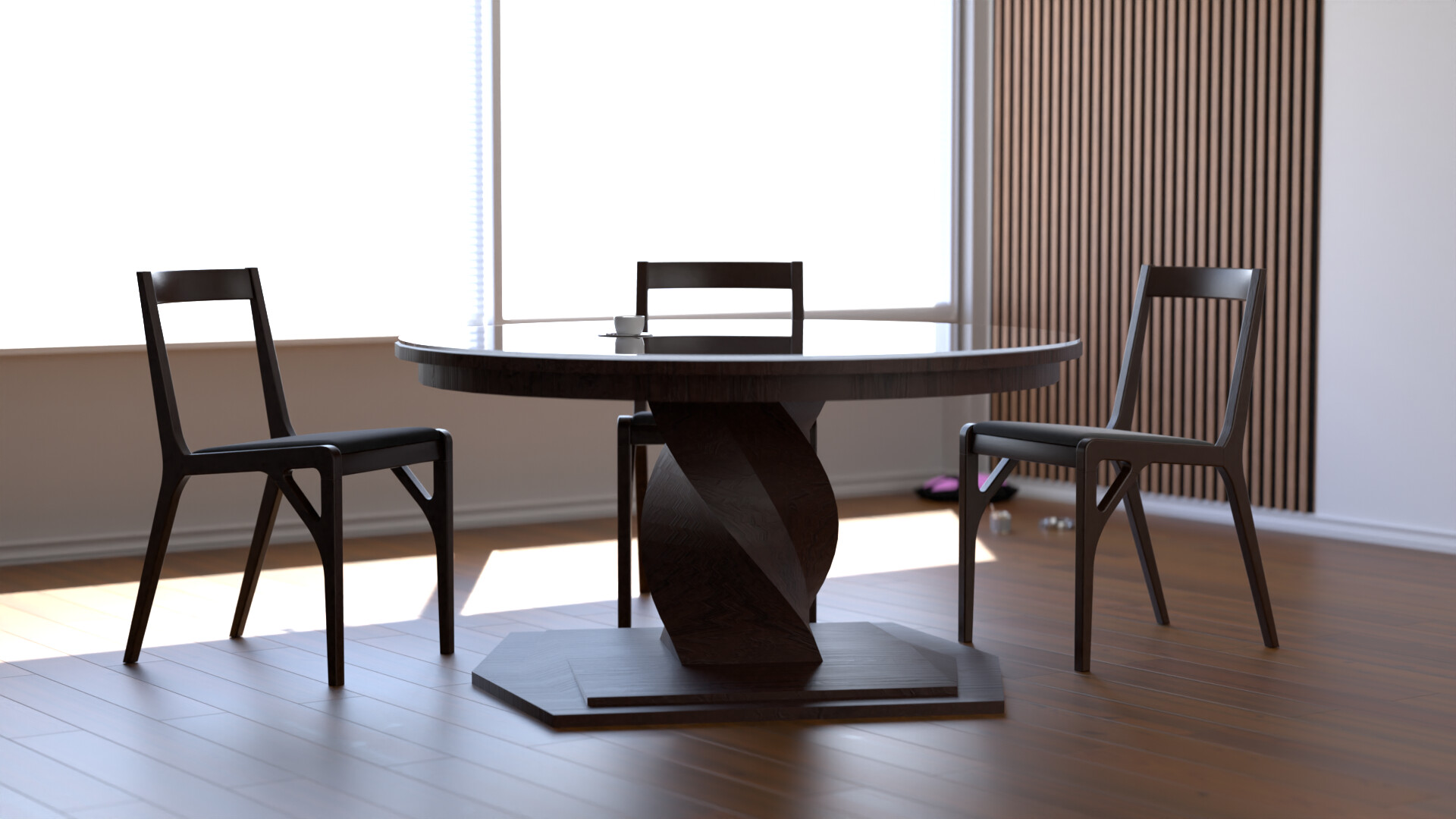 ArtStation - one legged table interior home design