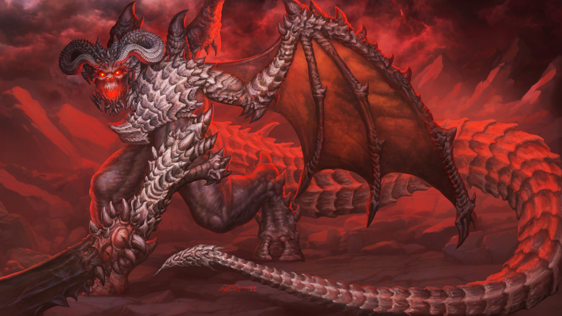 Hell Dragon Wallpaper