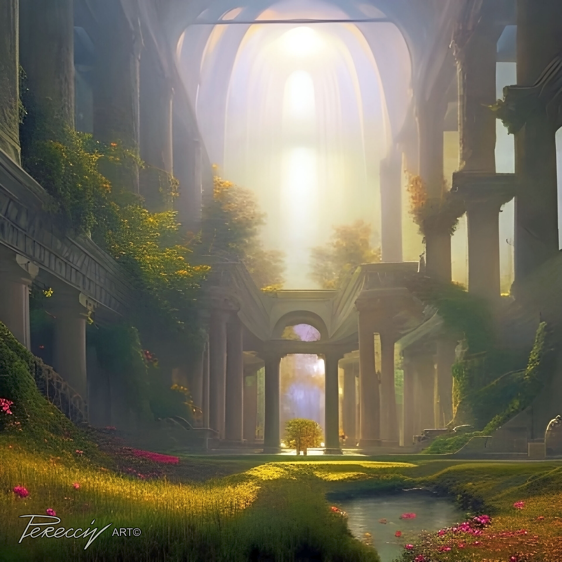 ArtStation - Mystic halls and rooms - 202306191.