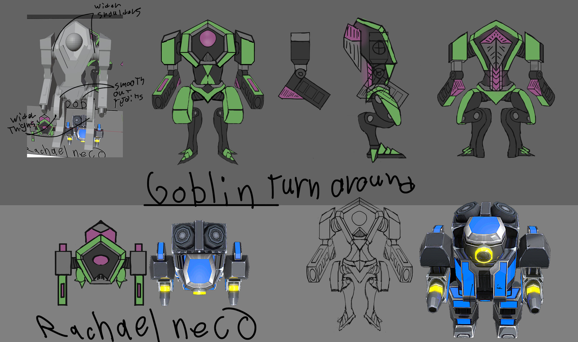 Rachaelneco - Legion Goblin Concept art for "Beyond all reason"