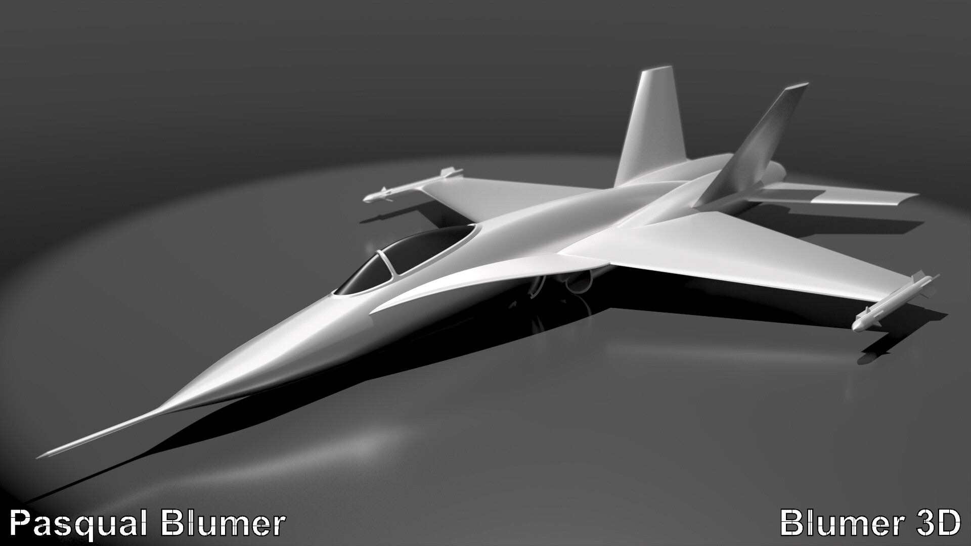 ArtStation - My first tries modelling a jet fighter