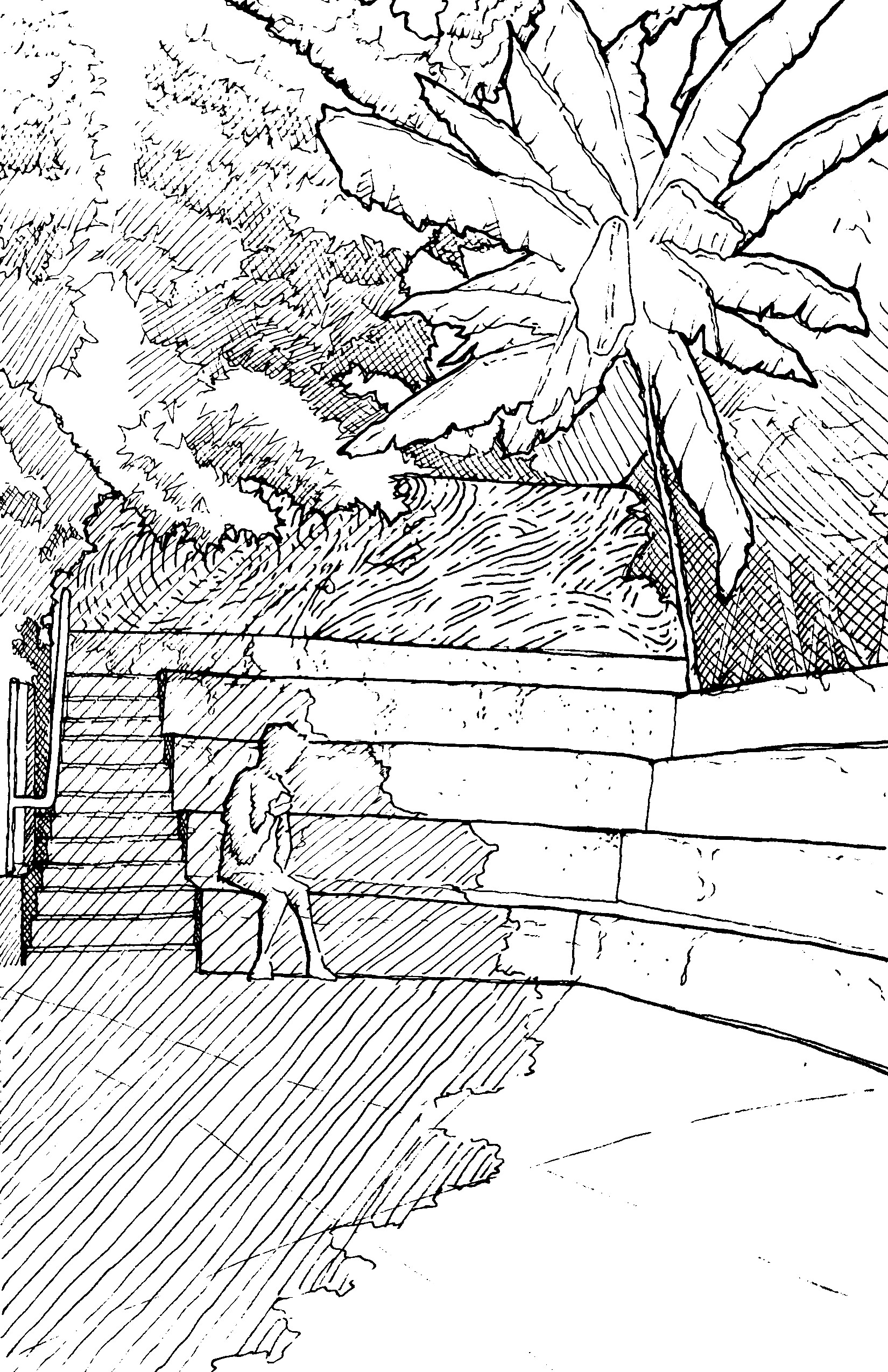 ArtStation - Lyle Center Sketch Inked