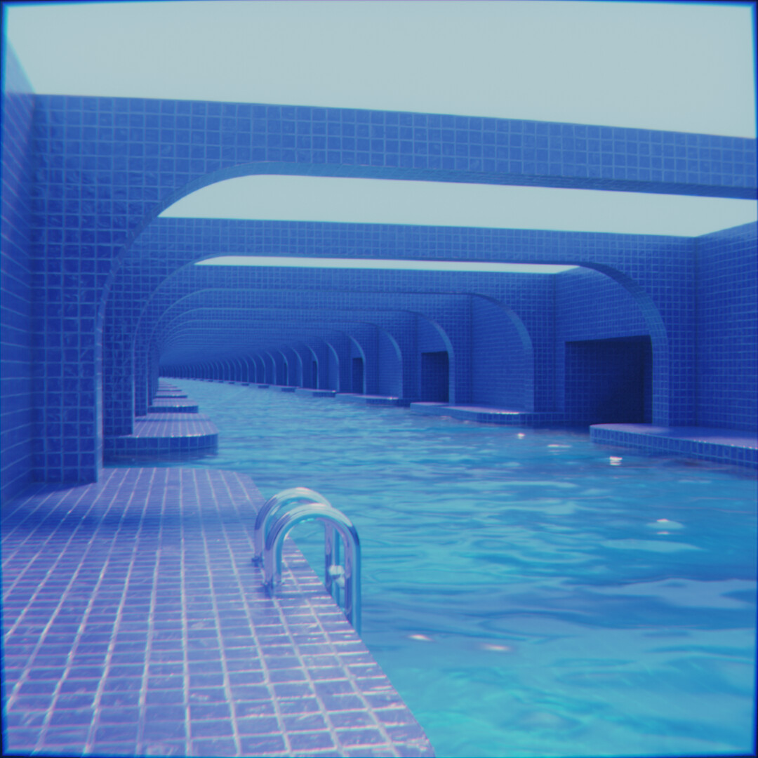 ArtStation - Pool Hallway Room