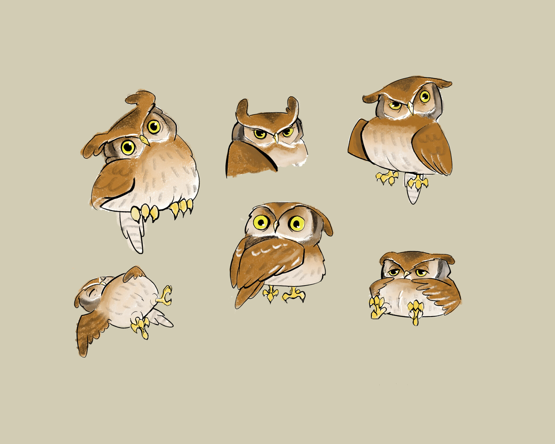 ArtStation - Owl character