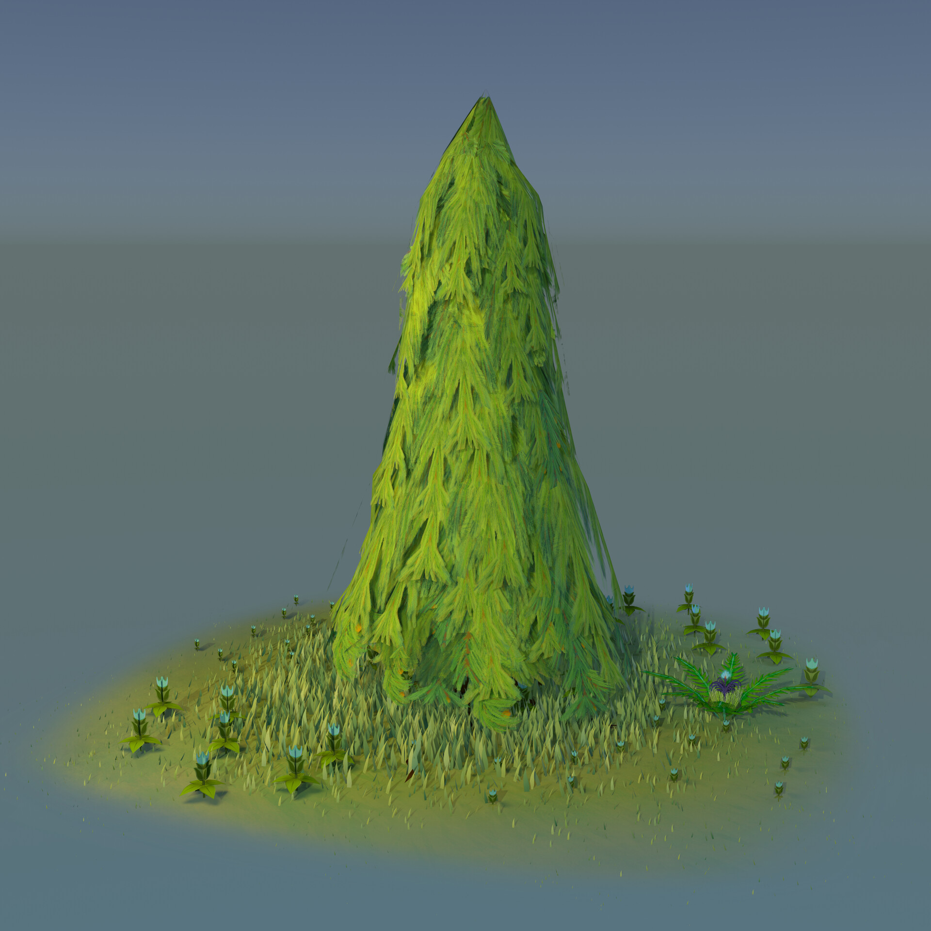 ArtStation - Stylized Environment Concept - Tree and Foliage