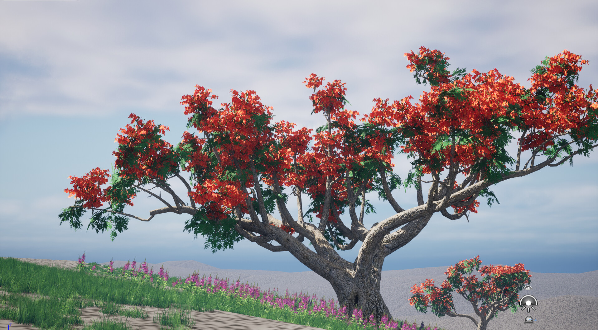 ArtStation - Flamboyant Tree for game
