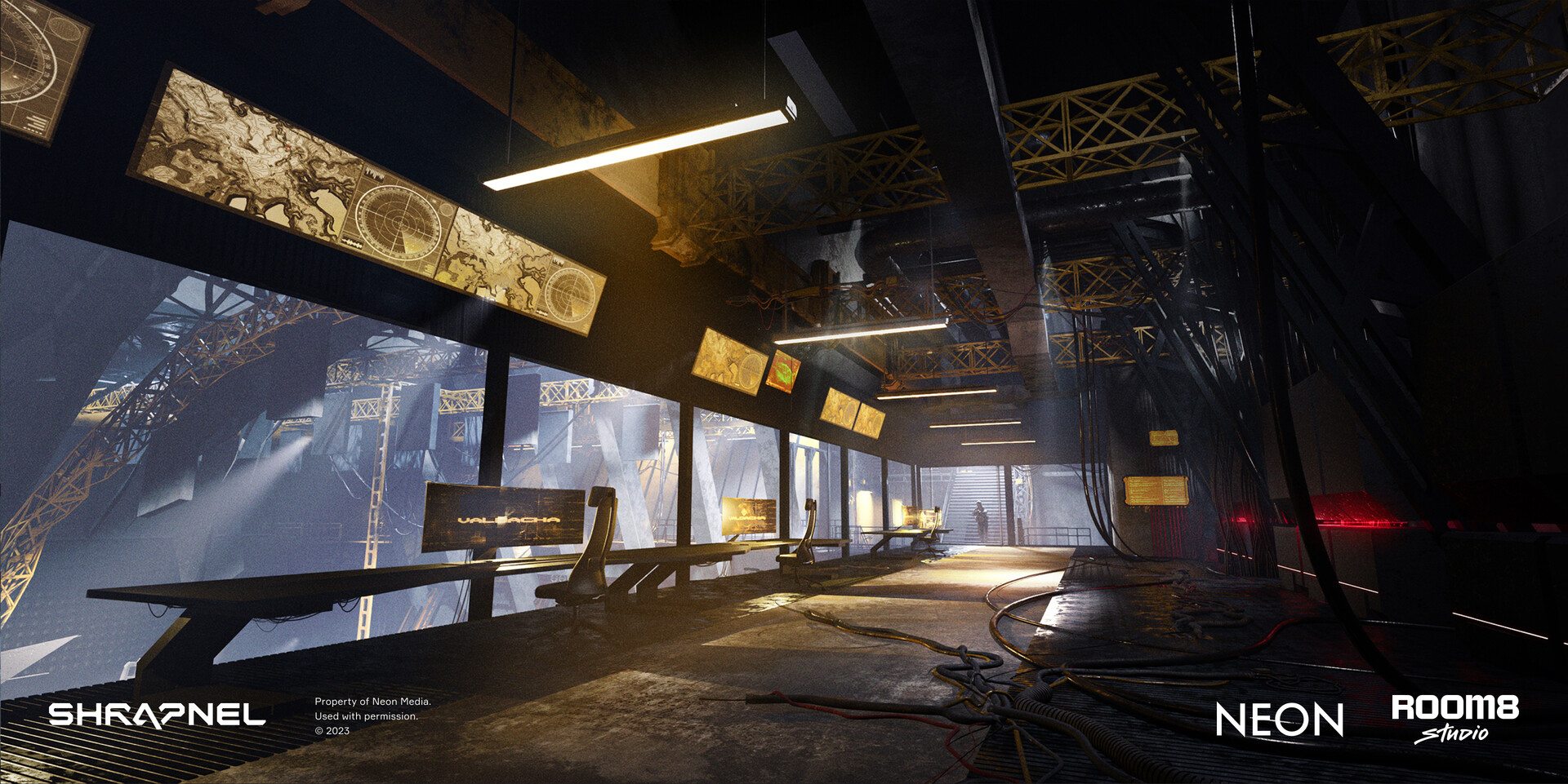 Room 8 Studio - Portfolio - Shoothouse interior (Shrapnel)