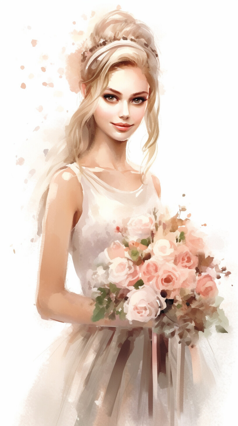 ArtStation - Ⅰ A bride like soft water, with a smile on her face~