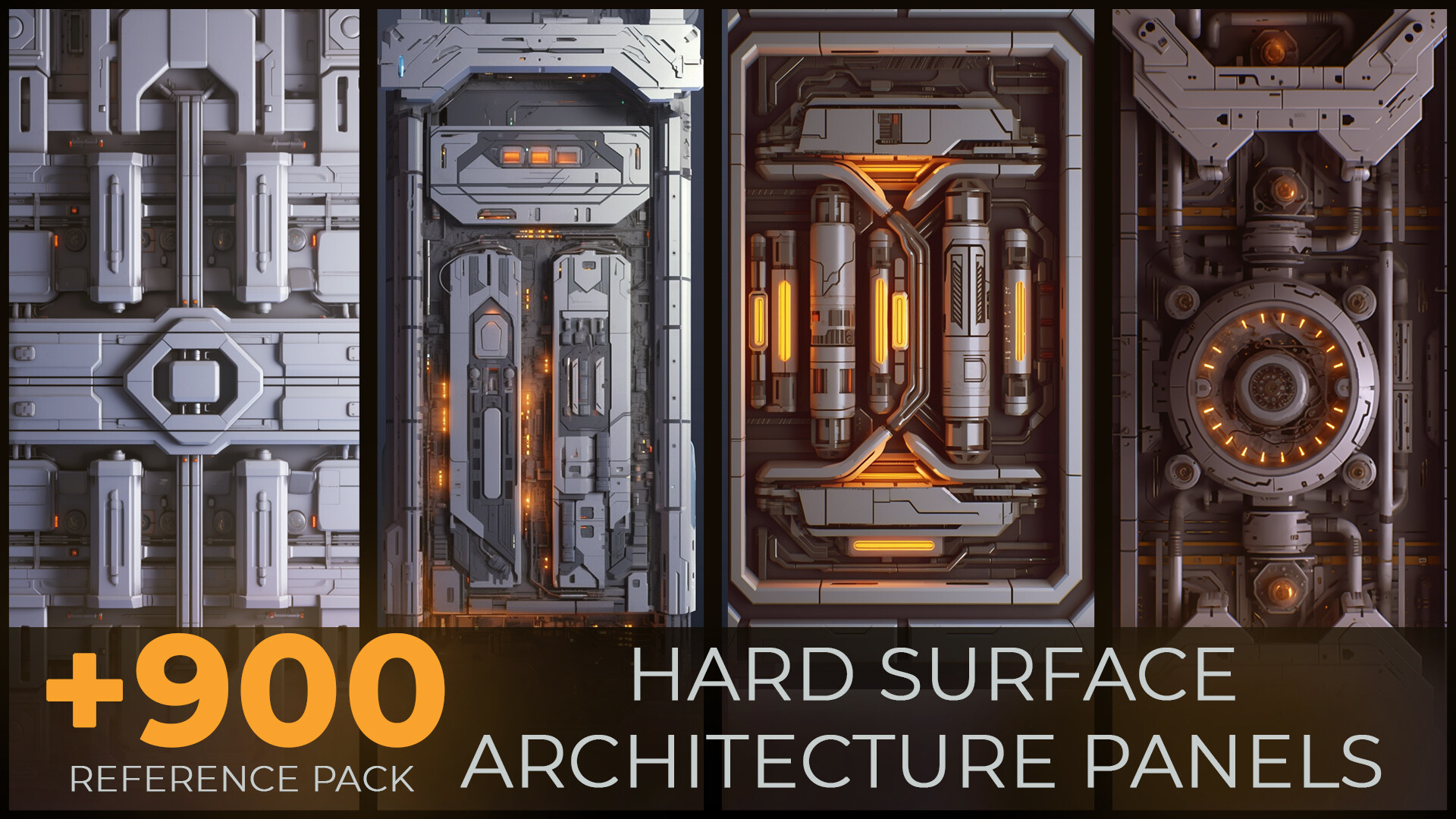 ConceptArt Library - Hard Surface Sci-Fi Panels - Concept Art References
