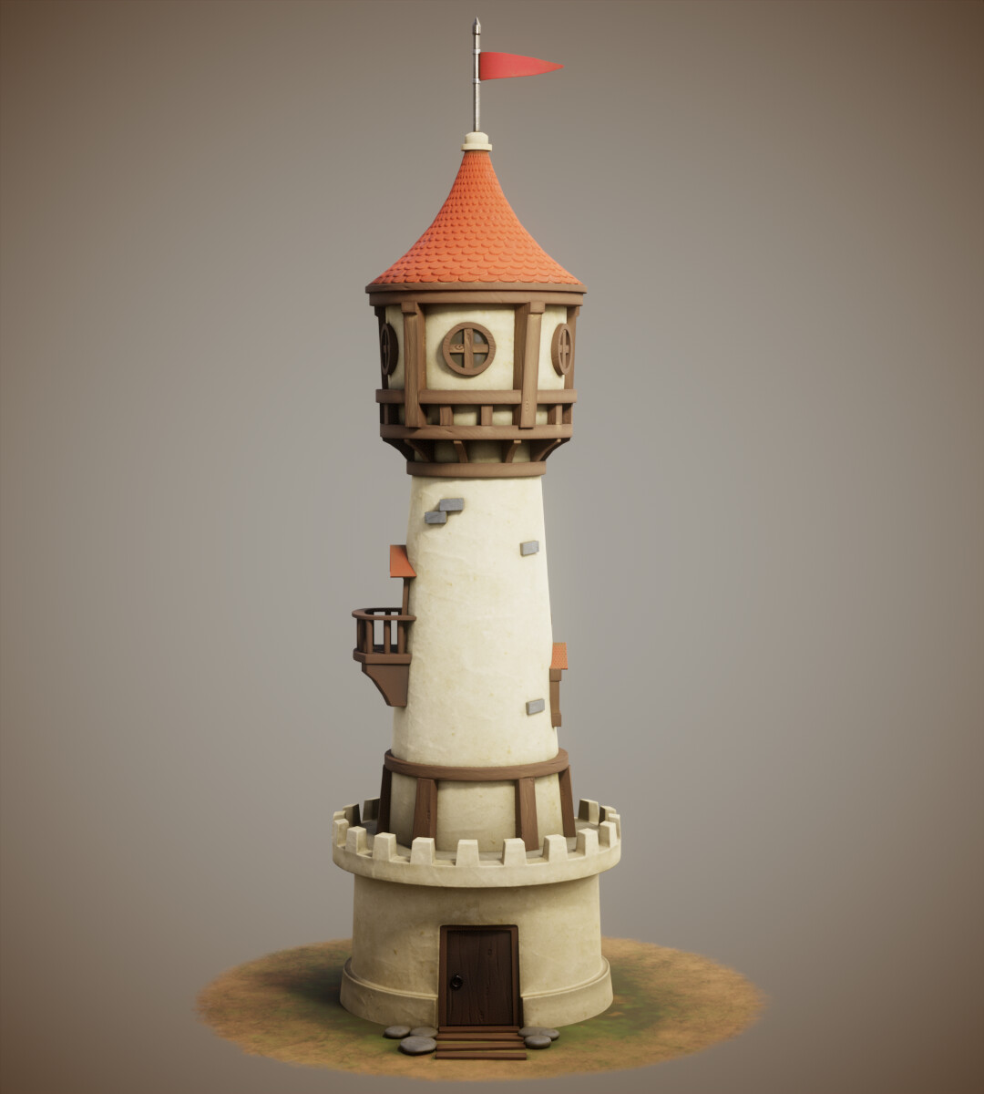 ArtStation - Medieval watchtower