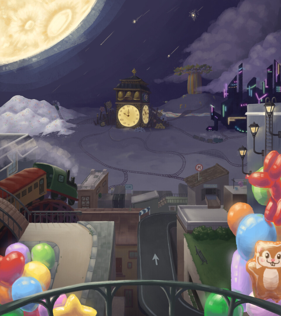 ArtStation - The City Down Below, Valcony View