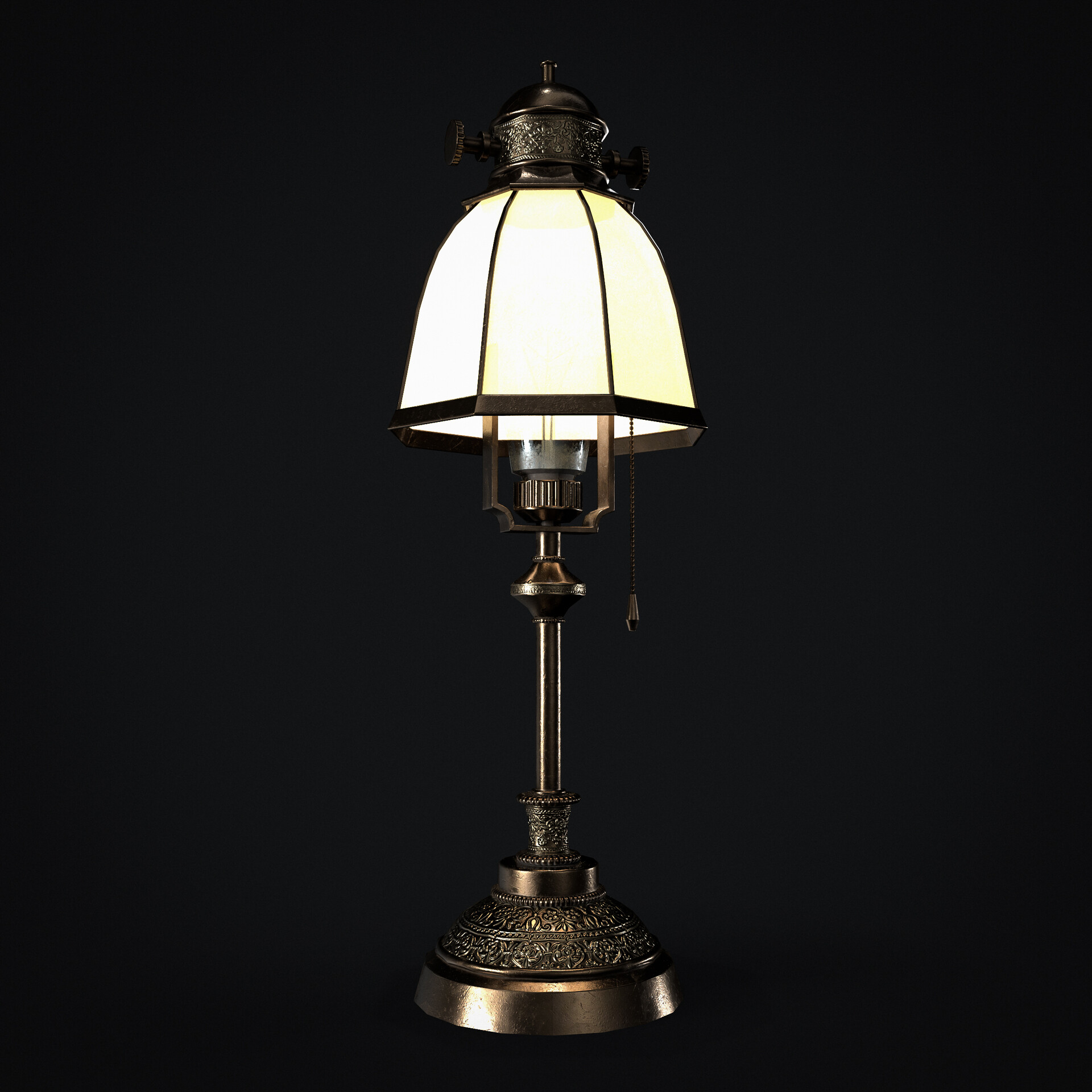 ArtStation - Old desk lamp