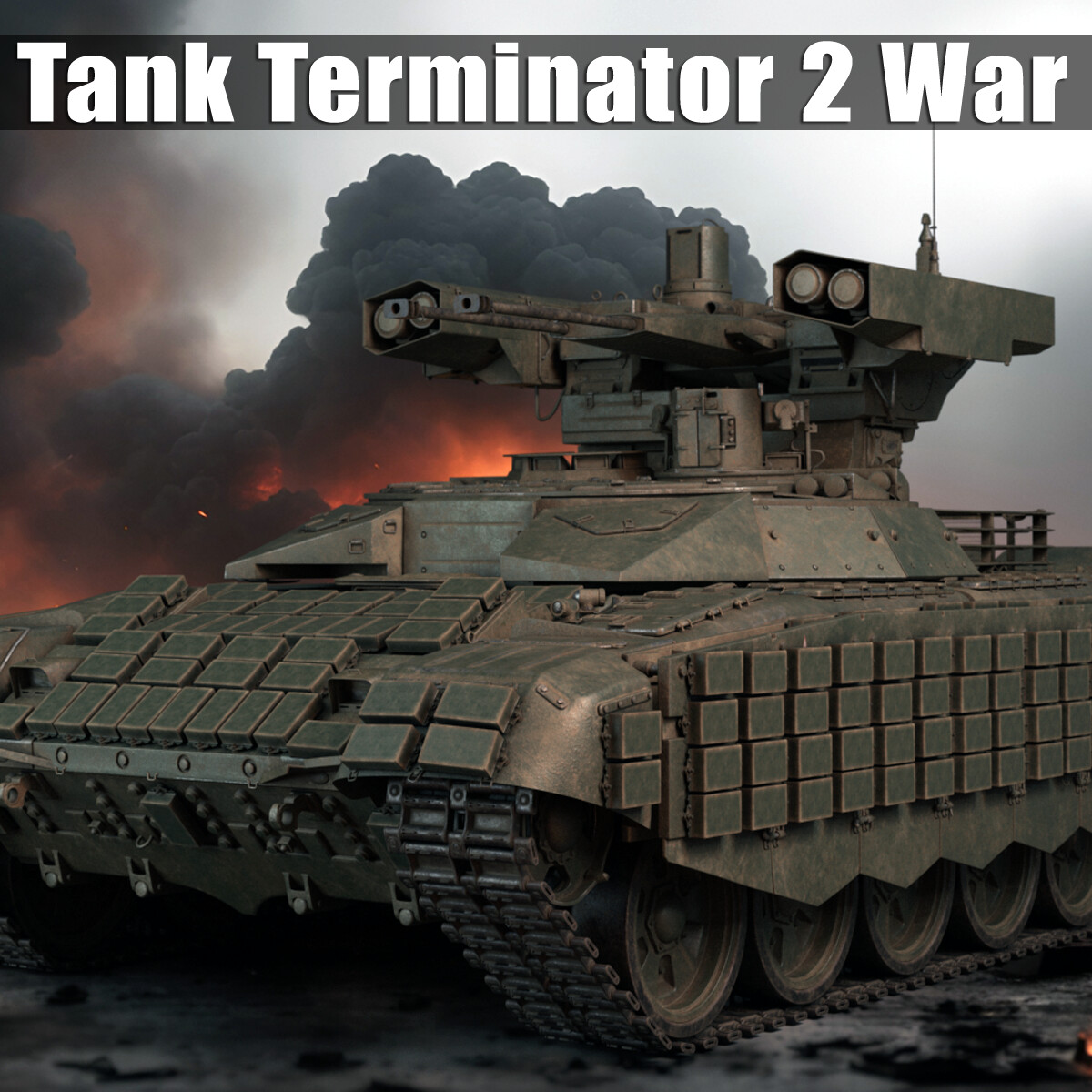 ArtStation - Tank Terminator BMP 72 War 3D Model