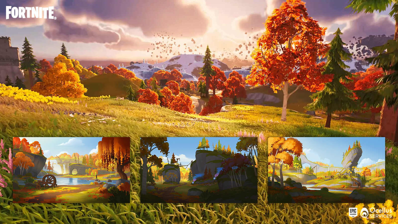 Ocellus - SERVICES - Fortnite - Fall, Winter biomes & Quarry