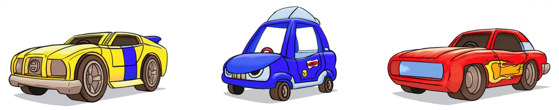 ArtStation - Car Mobile Game Line Up And Process