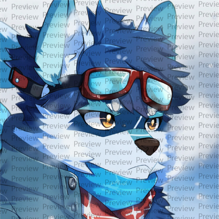 ArtStation - Furry pfp designed for @justday31 (Instagram)
