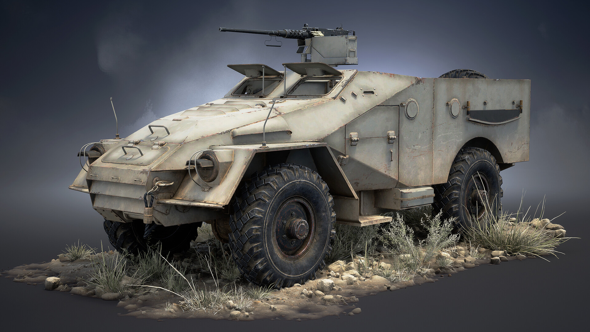 ArtStation - BTR-40 Game 3D-Model