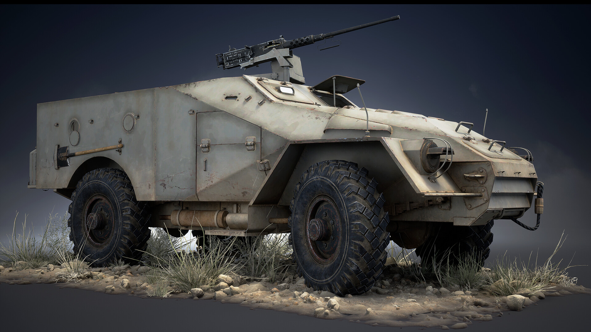 Serhii Ryzhkov - BTR-40 Game 3D-Model