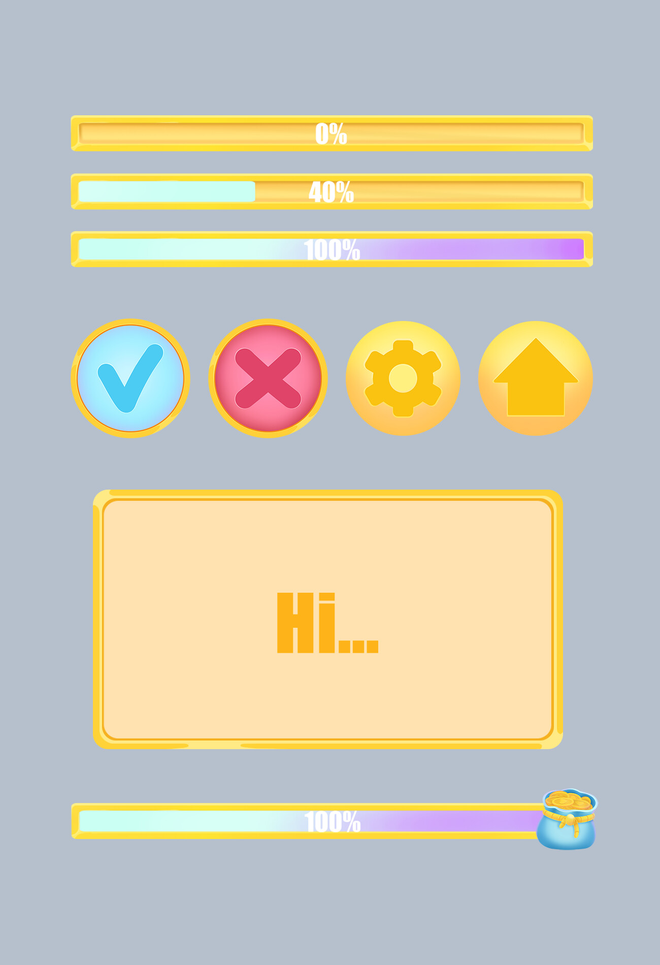 ArtStation - game menu elements