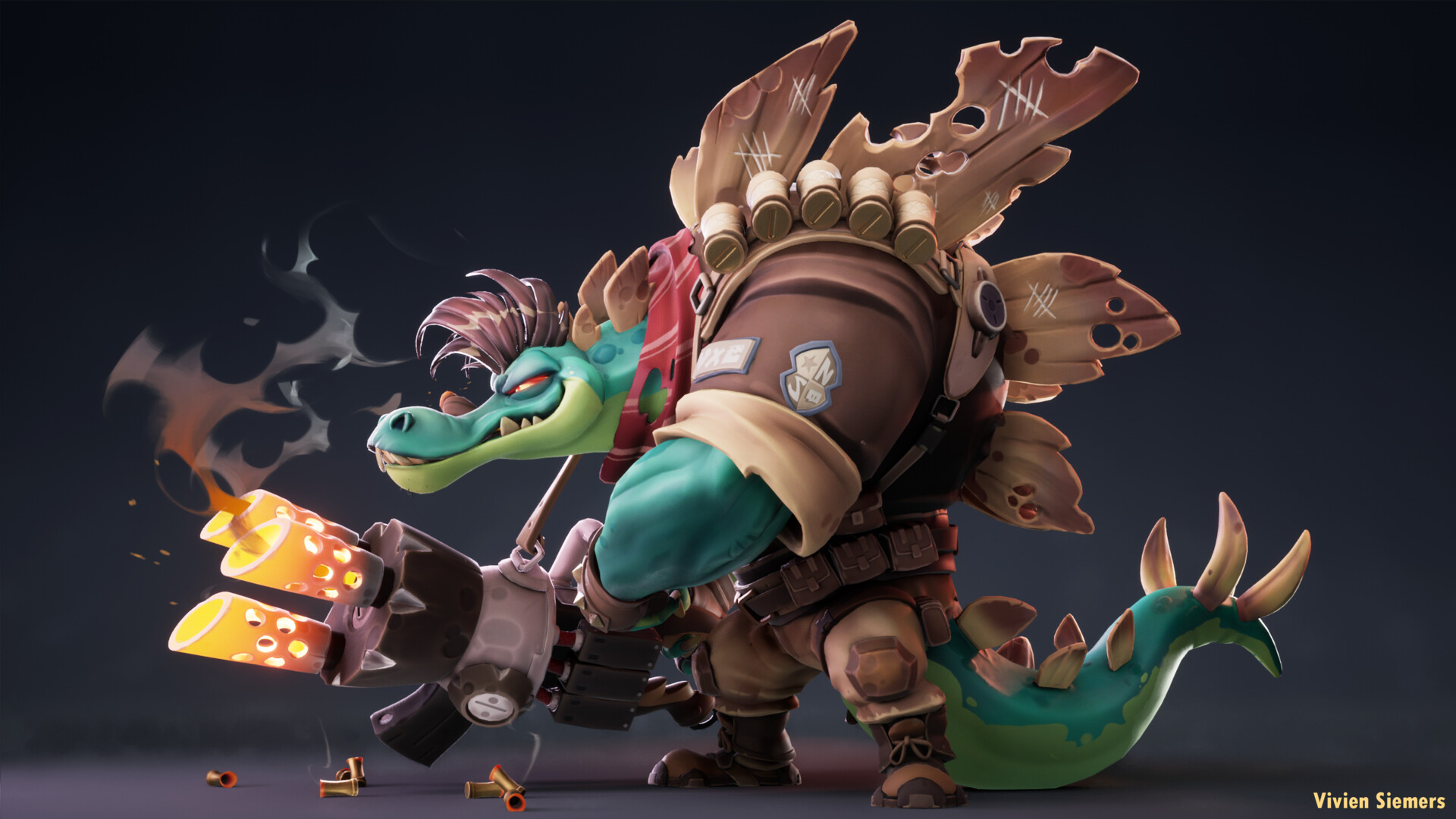 Vivien Siemers - Stego Soldier - Game Ready Character