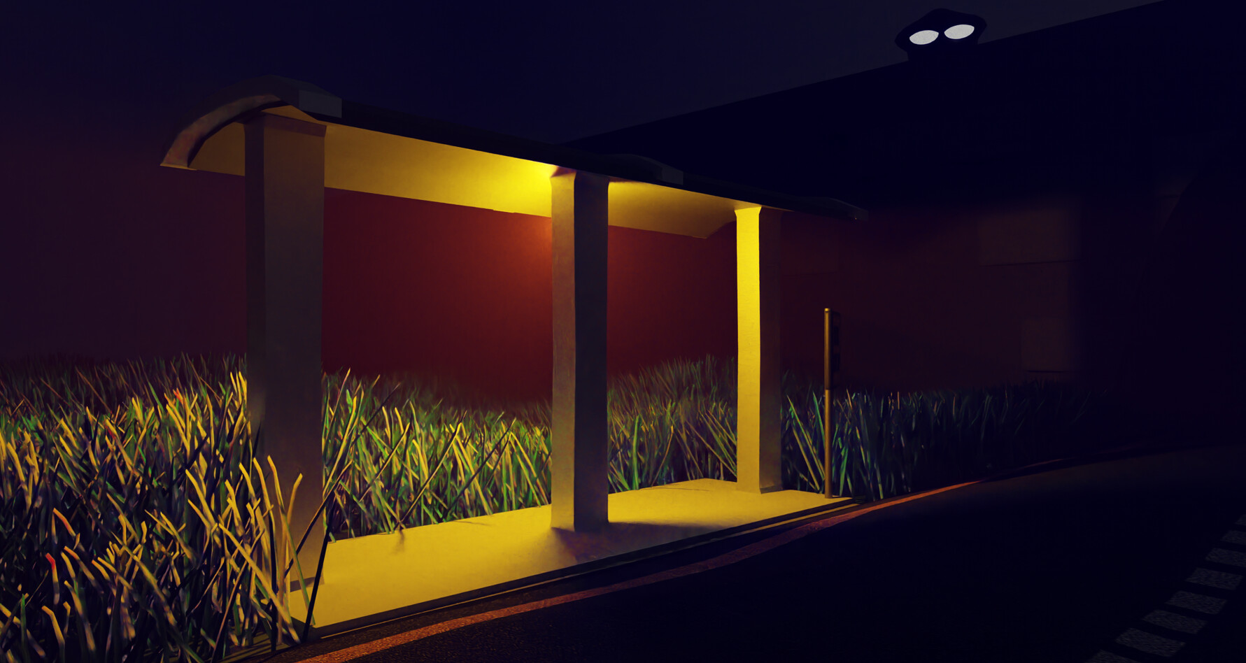 ArtStation - Bus stop