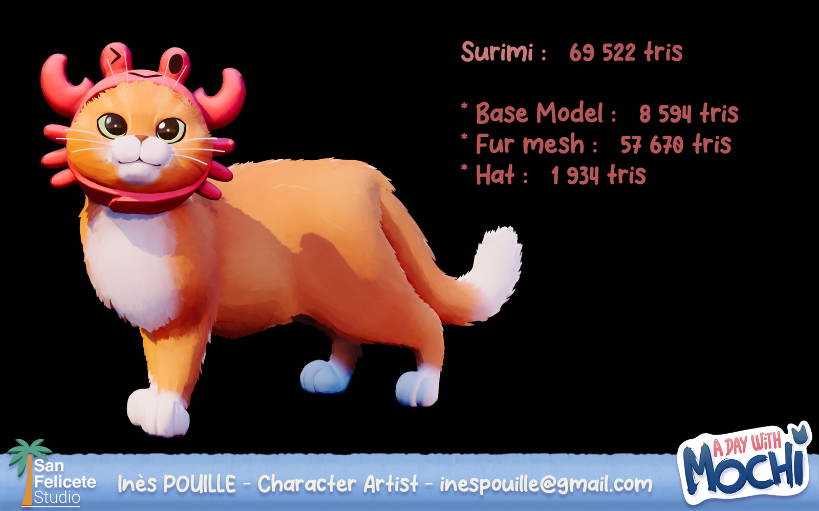 Inès Pouille - A Day with Mochi - Cats Models