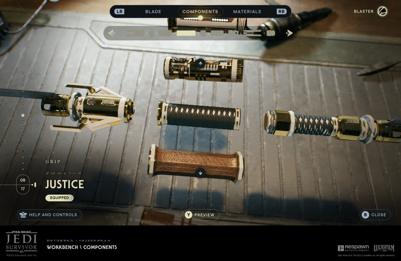 Jordan DeVries - STAR WARS Jedi: Survivor — Workbench UI/UX