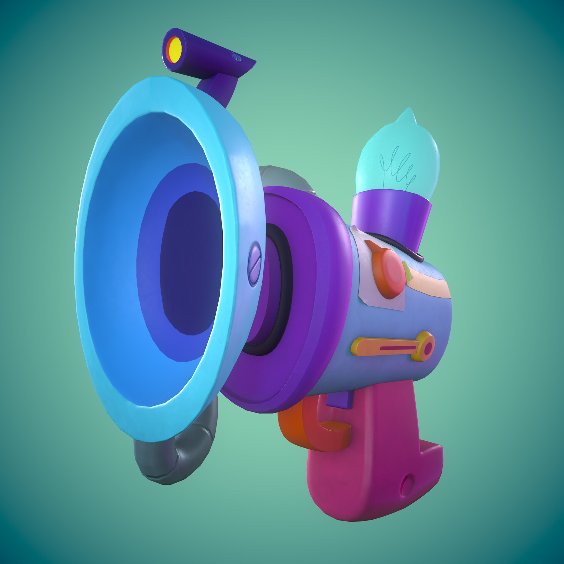 ArtStation - Stylized Space Gun