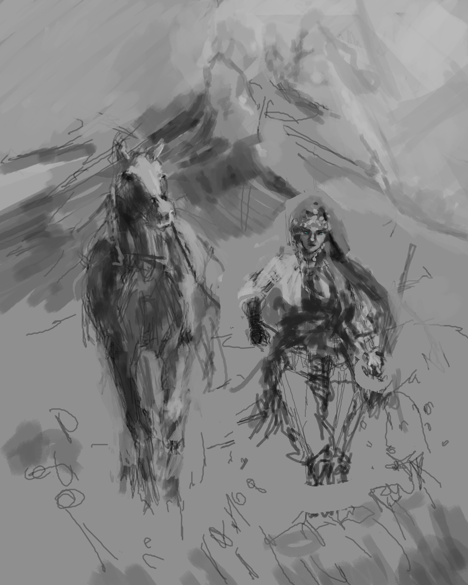 ArtStation - Plavi putnik, work in progress