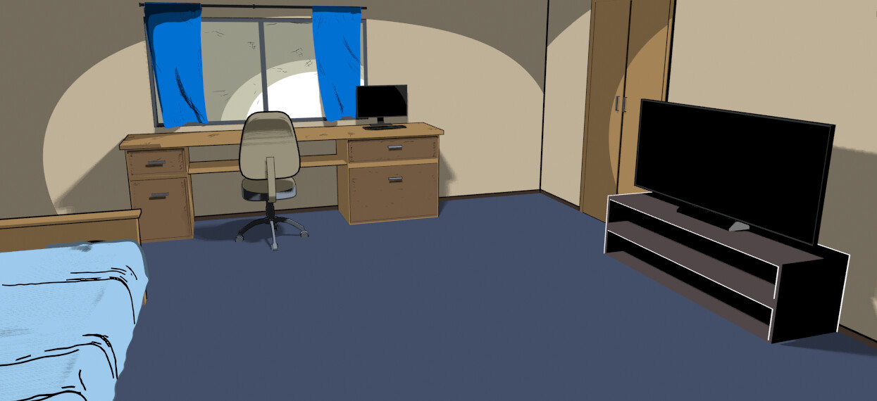 ArtStation - anime room