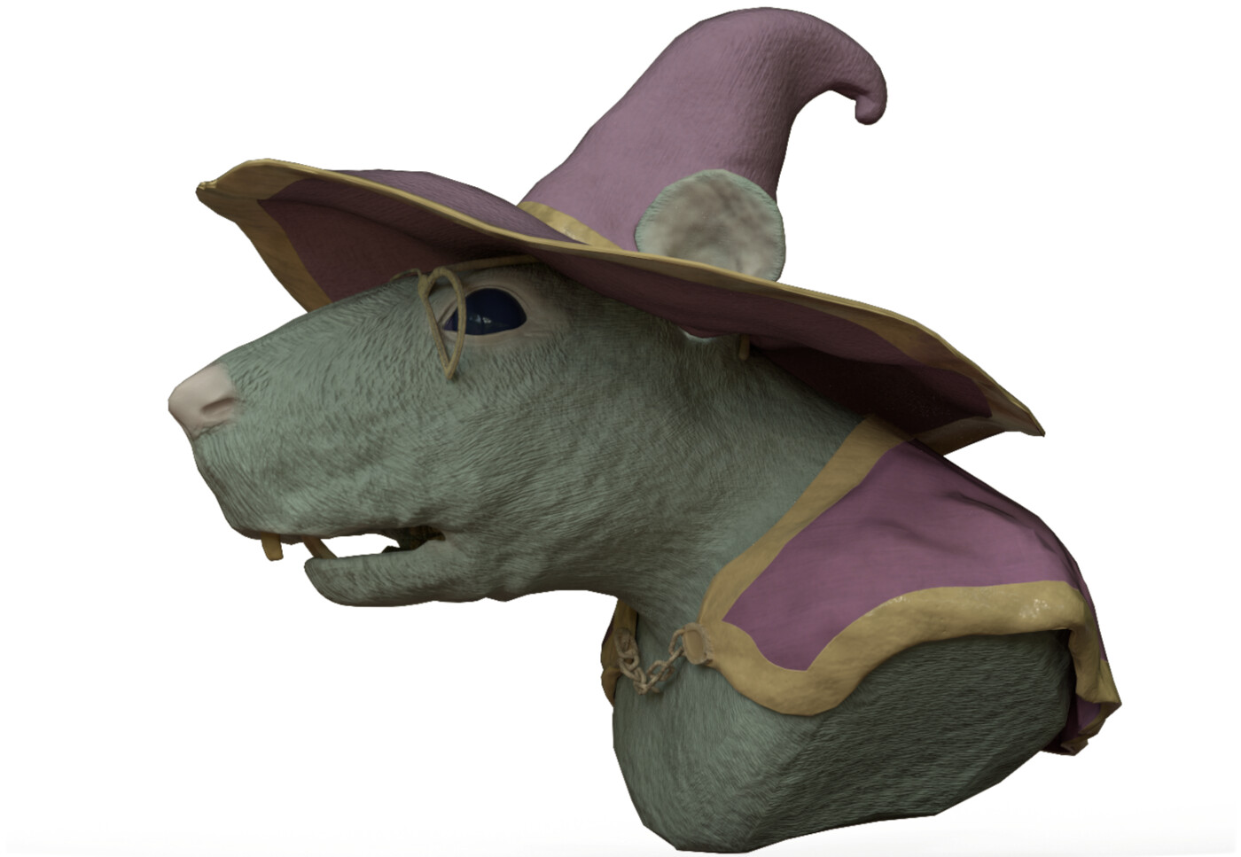 Billy Parmele - Rat Wizard Bust Sculpt