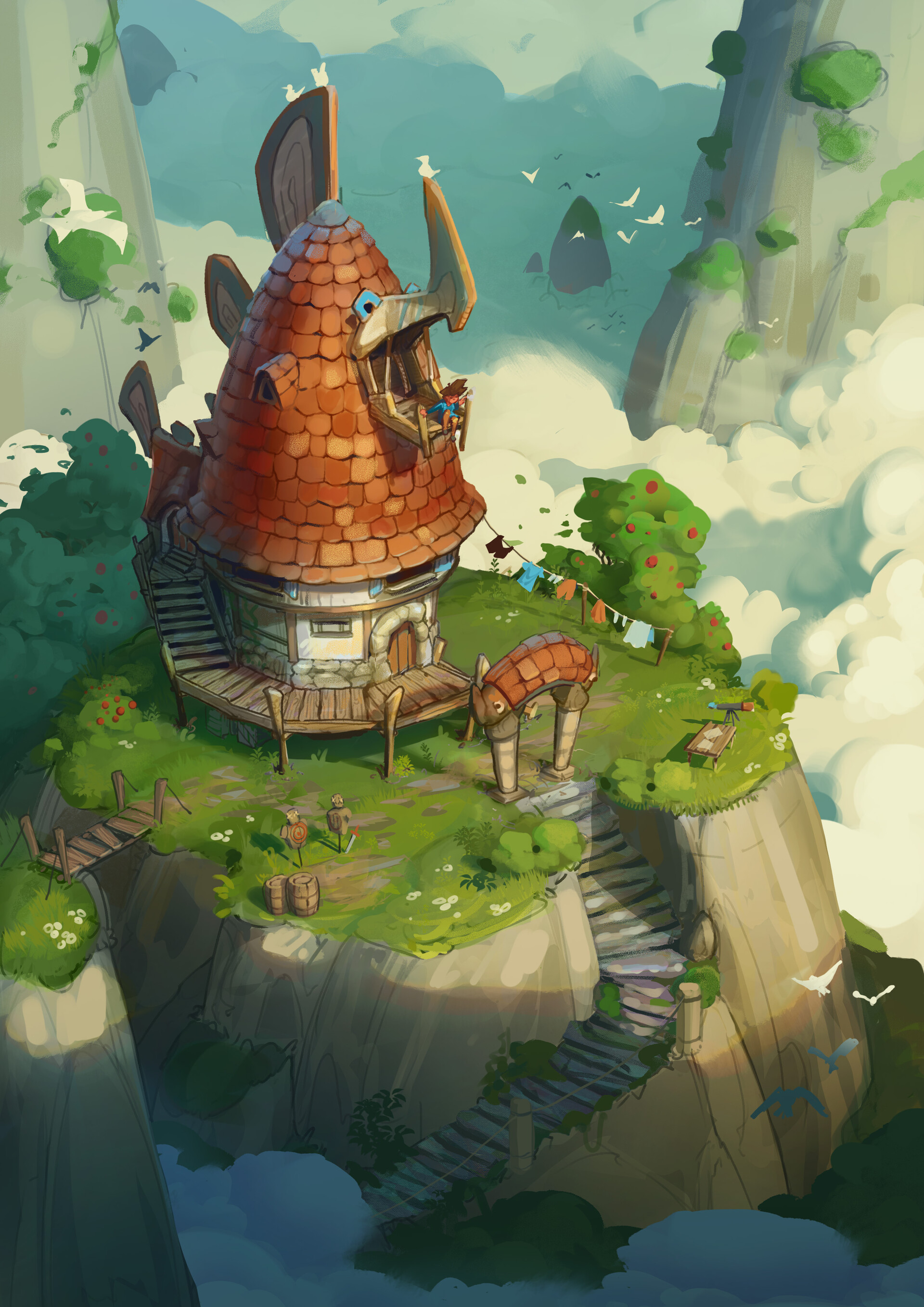 ArtStation - mountain hideaway