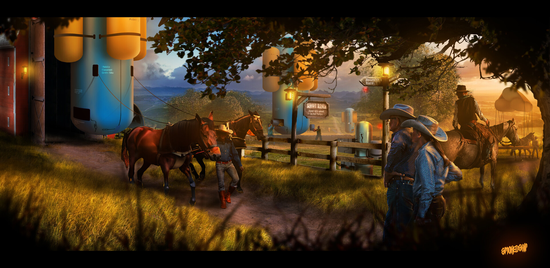 ArtStation - Sunset Ranch