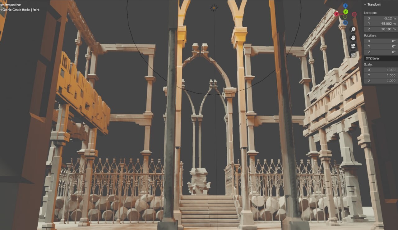 3d perspective pixel art