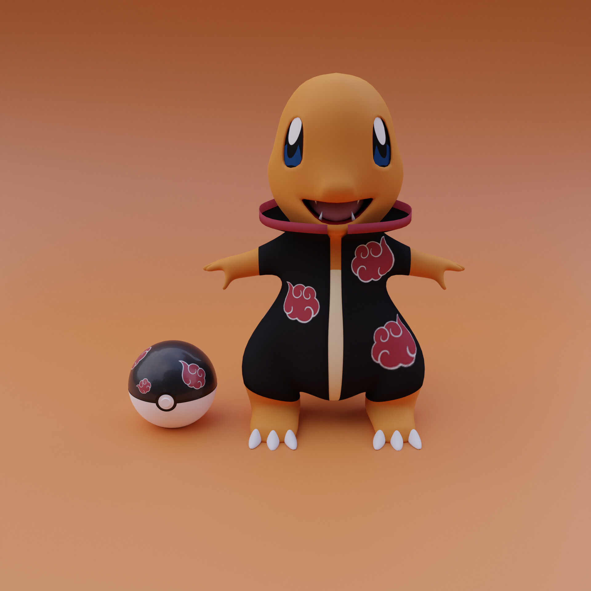 ArtStation - Akatsuki charmander