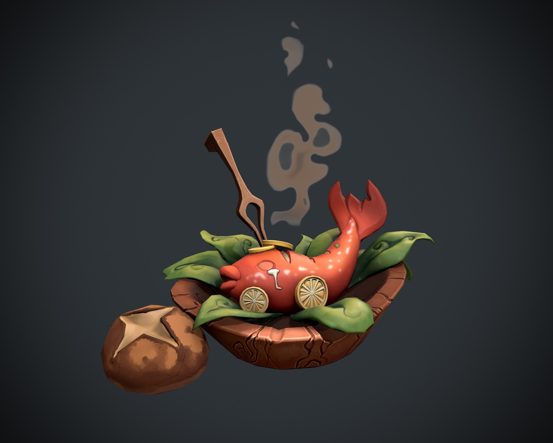 ArtStation - Stylized Fish Dish