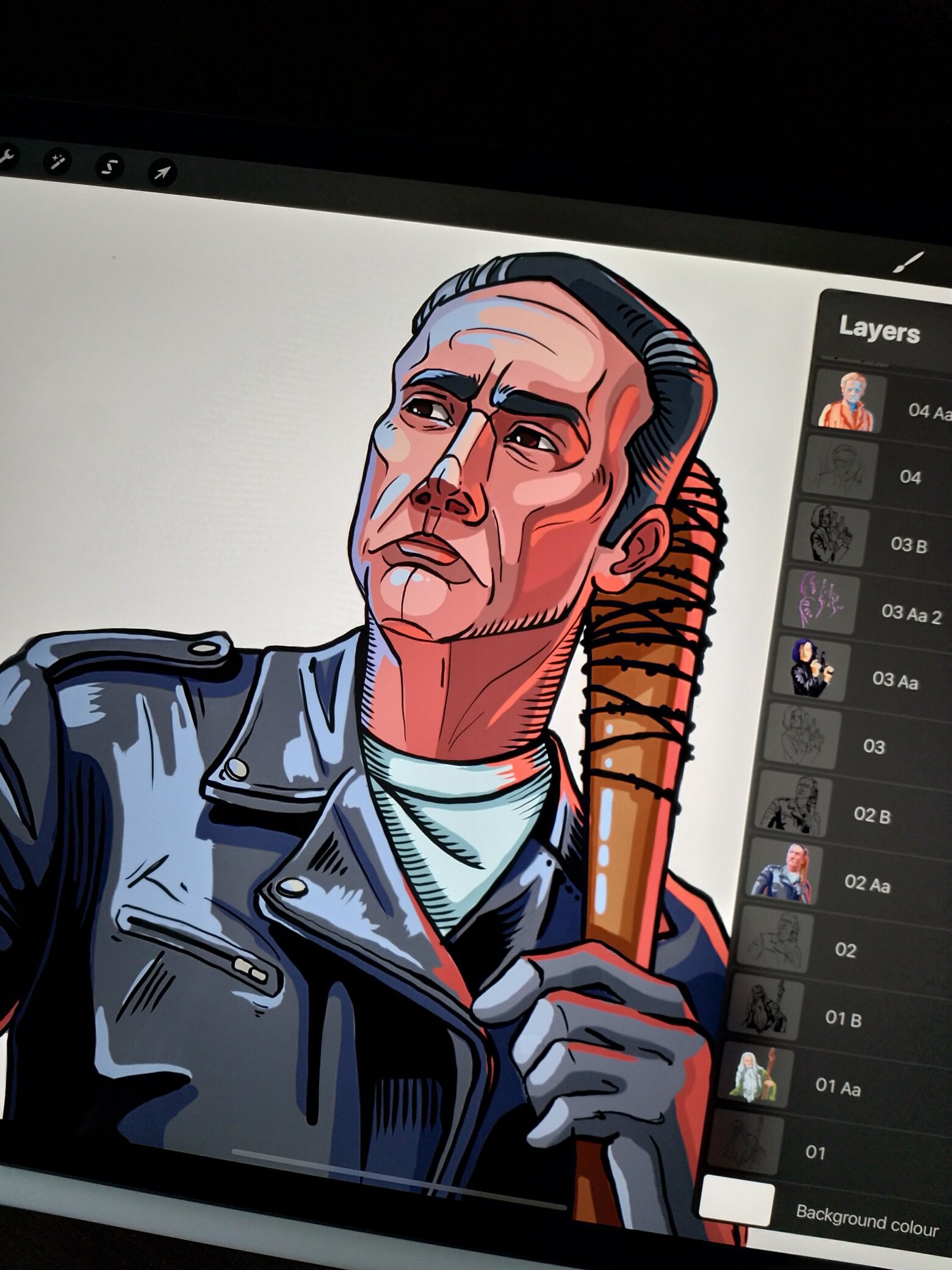 ArtStation - Negan The Walking Dead Fan Art '20