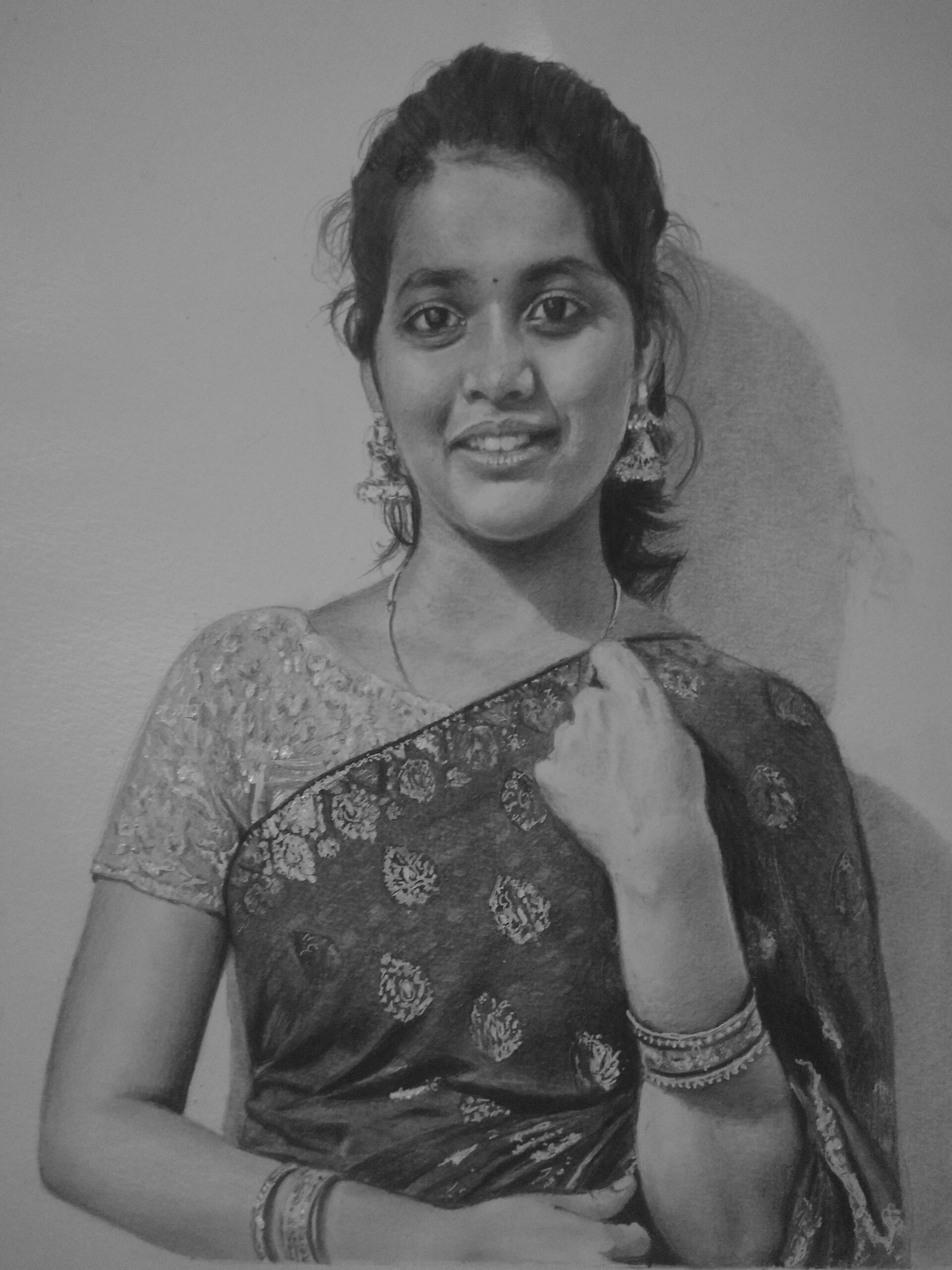 ArtStation - Female pencil drawing