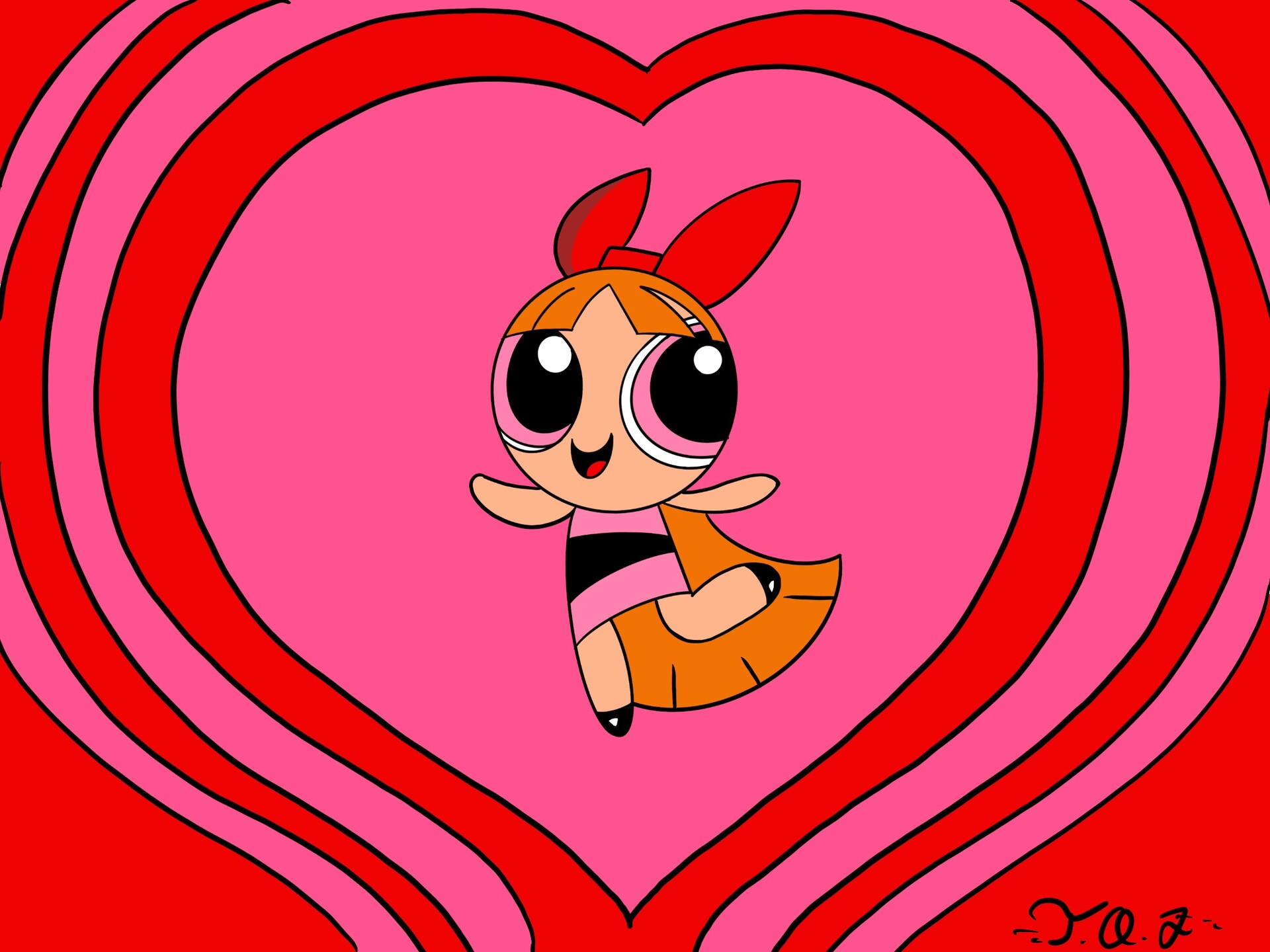 ArtStation - Powerpuff girls drawing