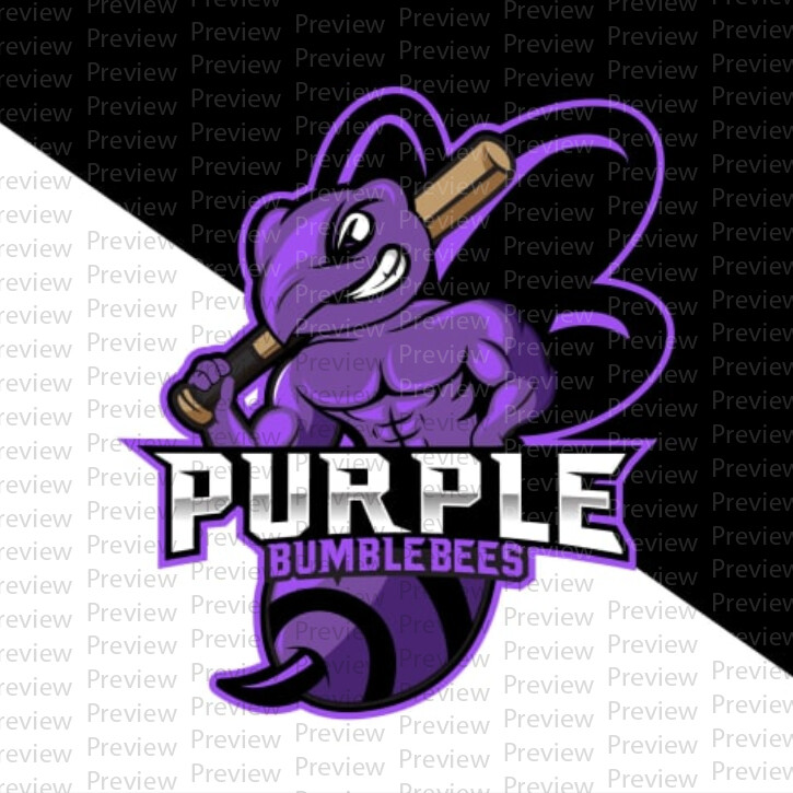 ArtStation - "Purple Bumblebees" Vector Logo Design