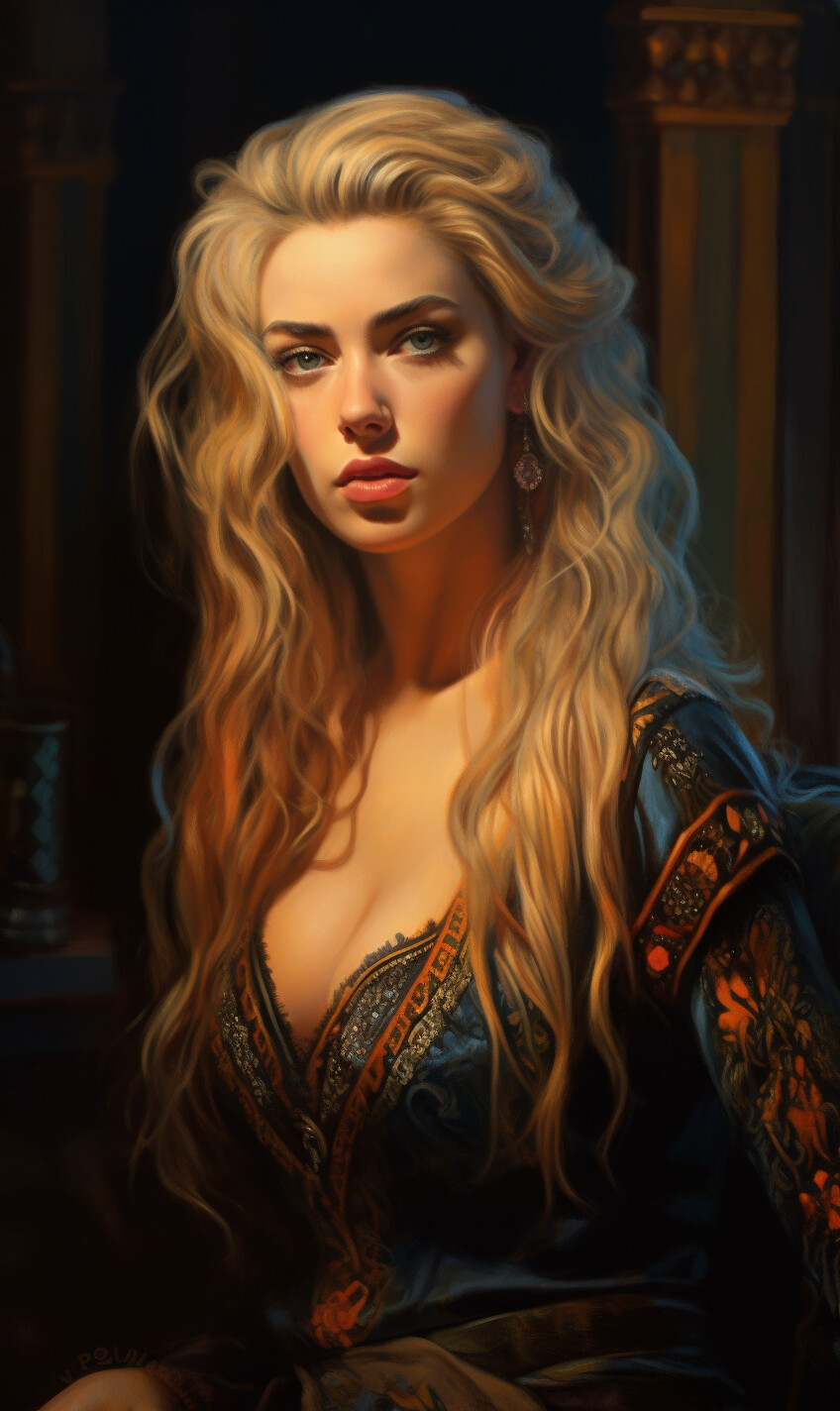 Midjourney Rando - dnd harlot amber heard