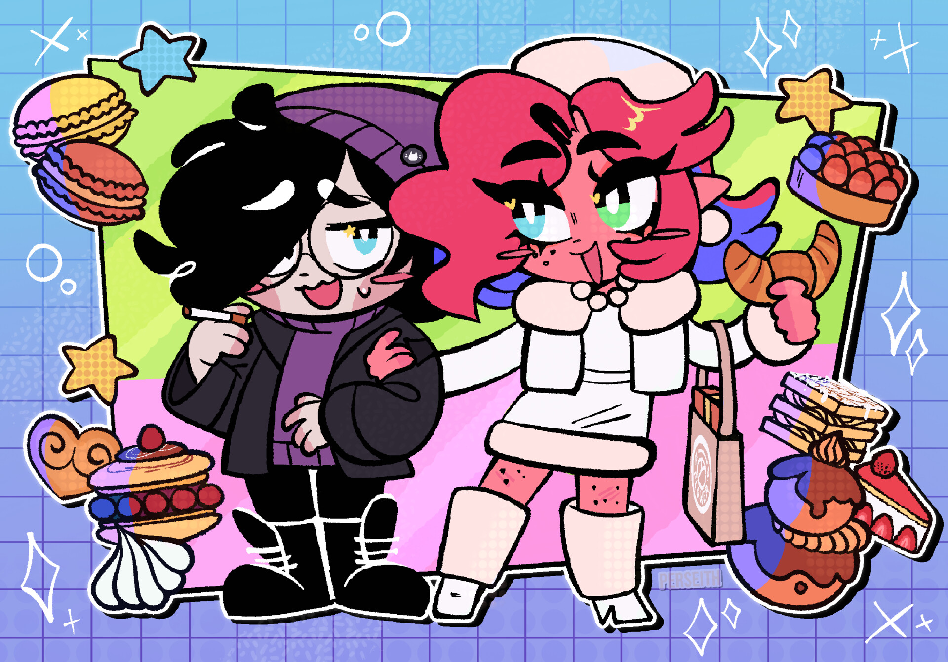 ArtStation - Chibi Rithel (OC) & Ariel (OC Friend)