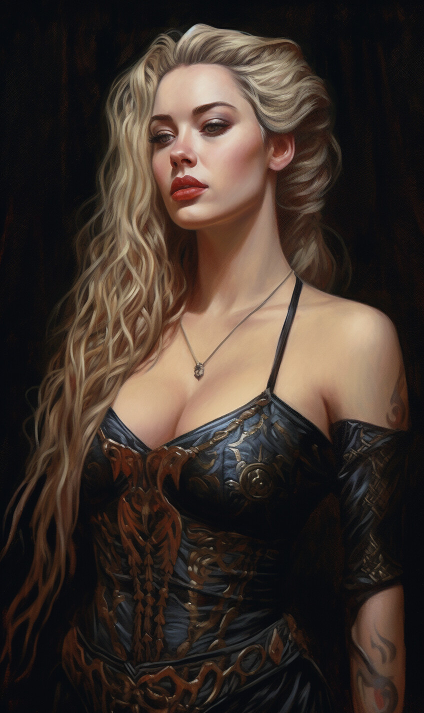 Midjourney Rando - dnd harlot amber heard