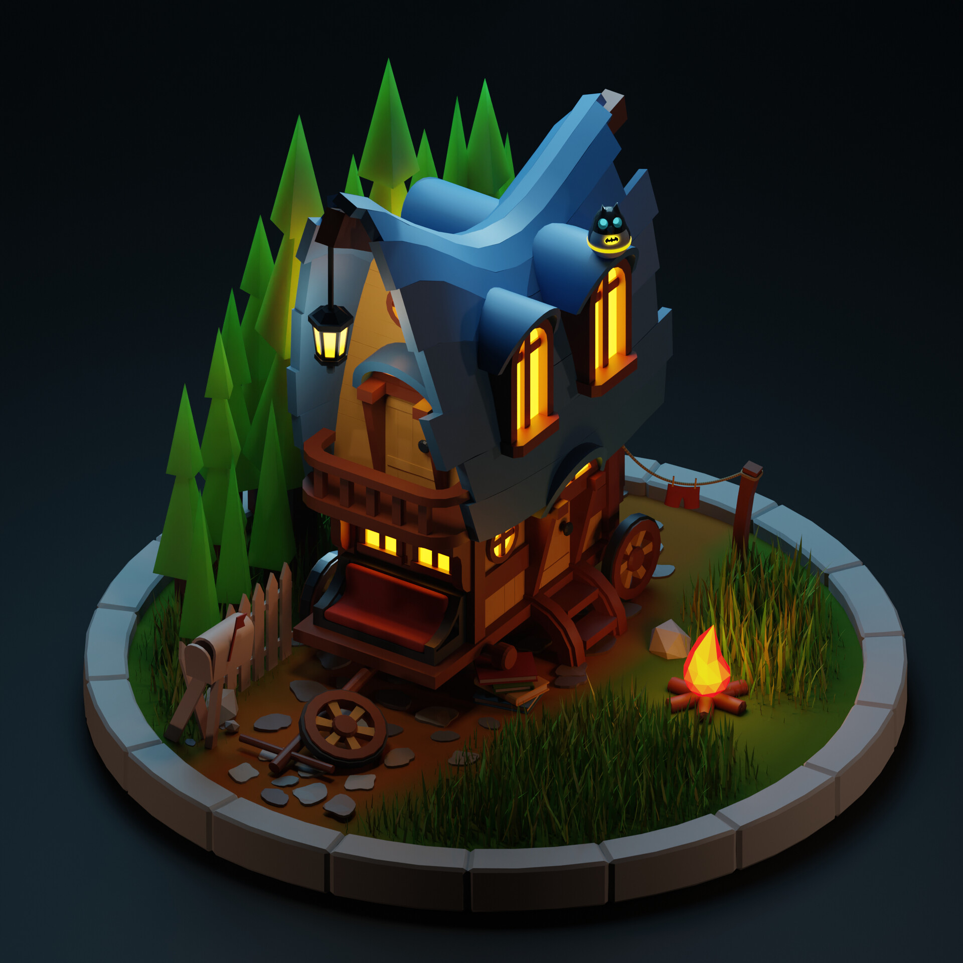 ArtStation - Wagon + Batman😅 ‎26.02.‎2023