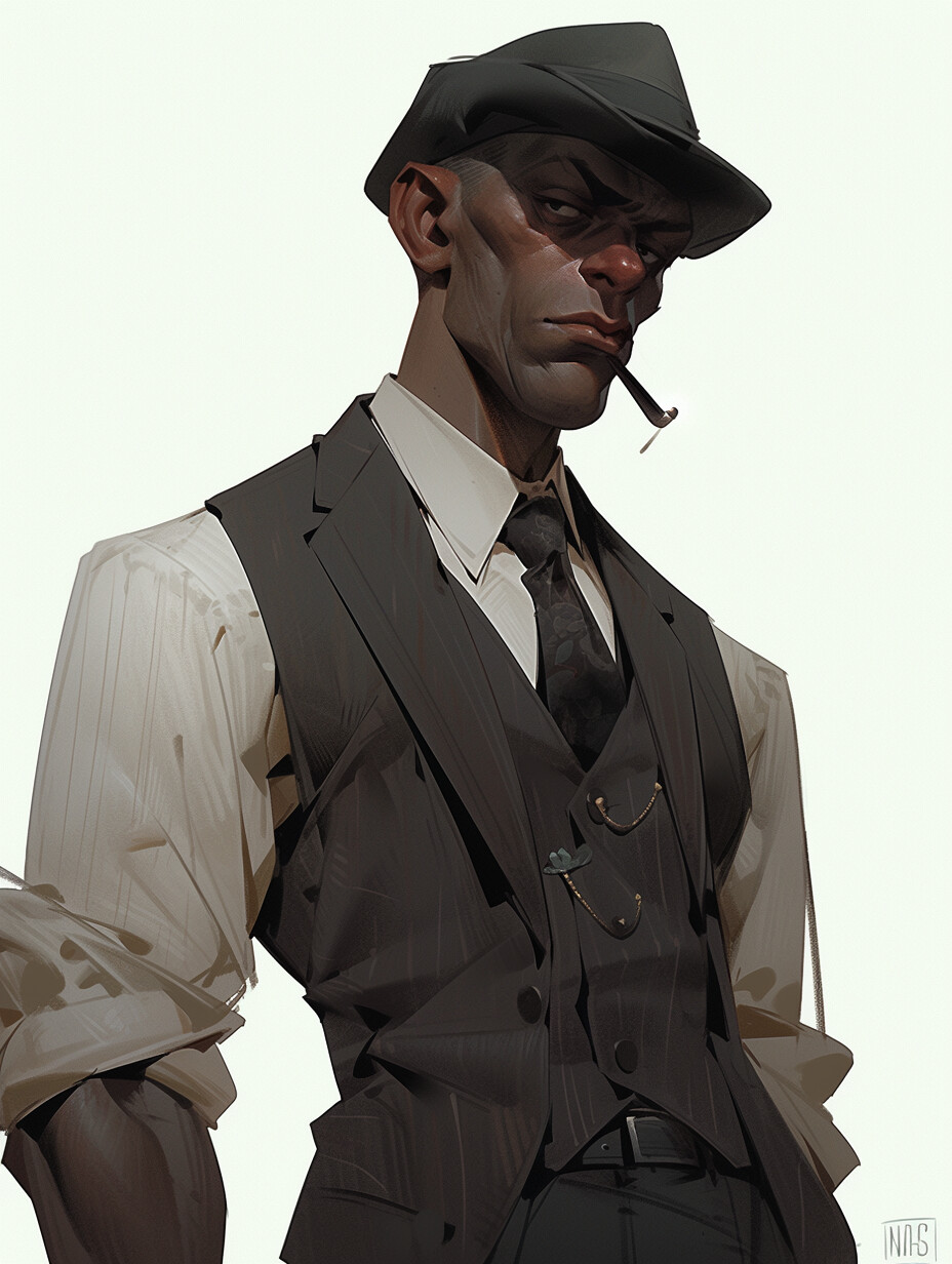 1920s Gangster Art