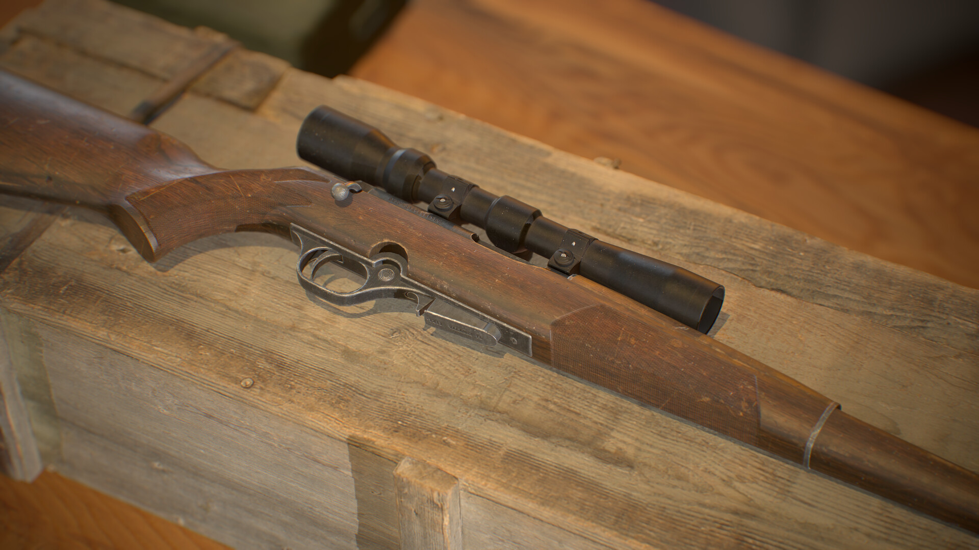 ArtStation - wood rifle